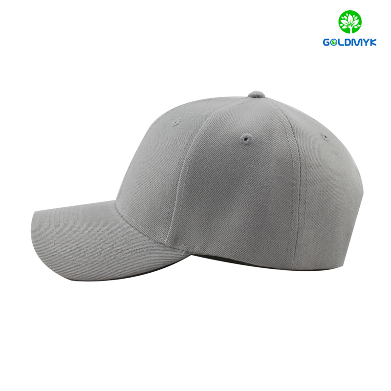 100% acrylic light grey baseball cap without logo from China ...