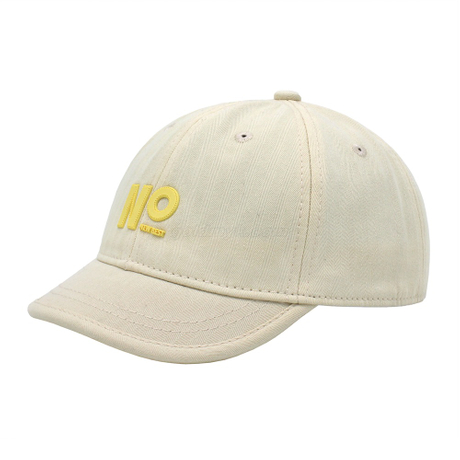 Custom Beige Baseball Cap 100% Cotton Twill Fabric Baseball Hat with 3D ...