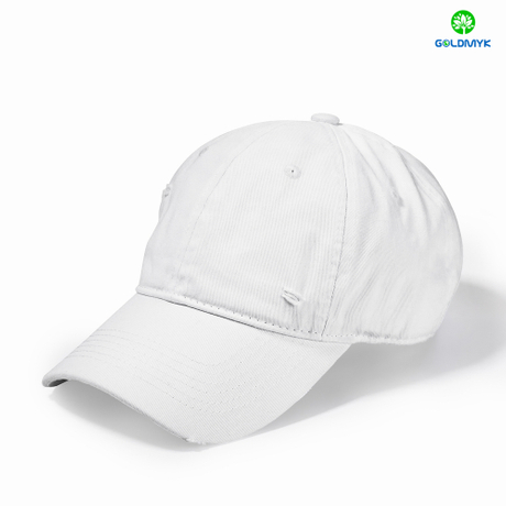6 Panel White Vintage Washed Cap Distressed Men's Baseball Cap from ...