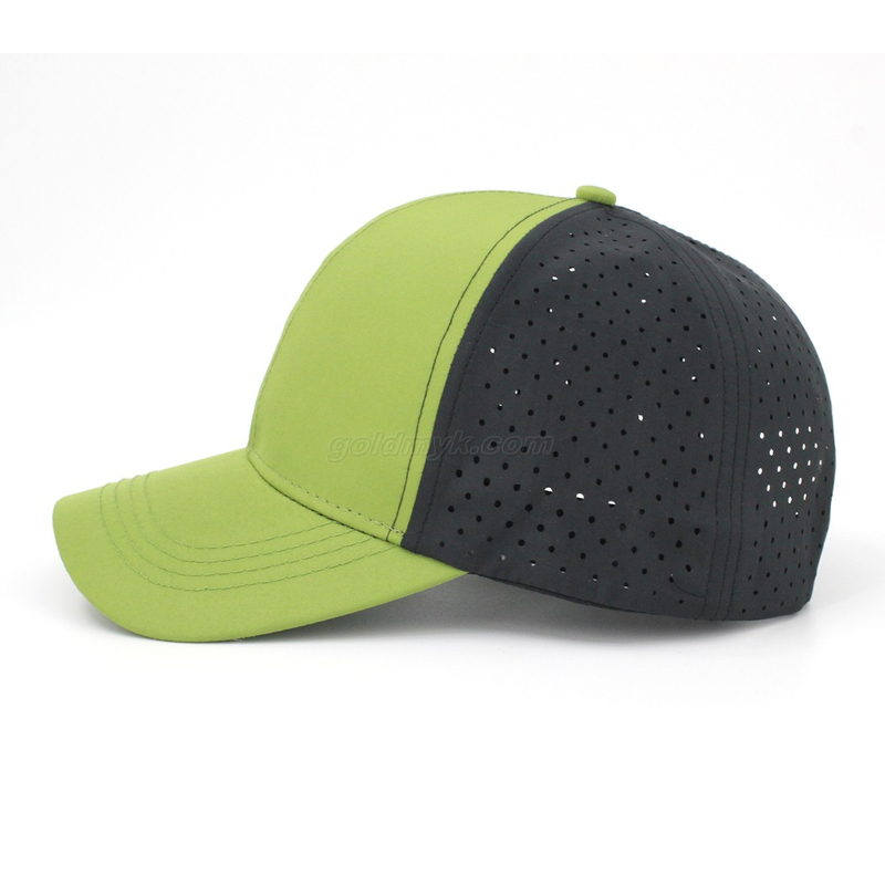 Custom Green Trucker Cap Brushed Polyerster Trucker Hat with Flat ...