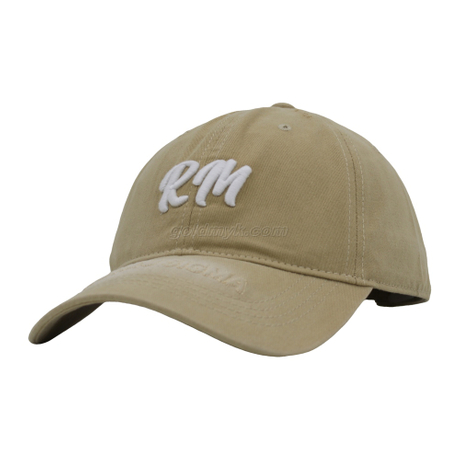 Vintage Stylish 3D Embroidery Washed Baseball Cap Dad Hat 6-panel ...